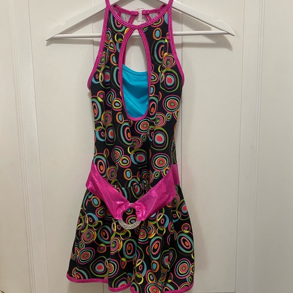 Curtain Call | Costumes | Groovy Teal And Pink Dance Costume | Poshmark